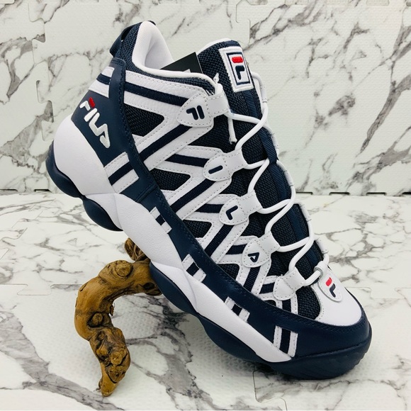 Fila | Shoes | Mens Fila Stackhouse Spaghetti Navy White Sneakers Nwt ...